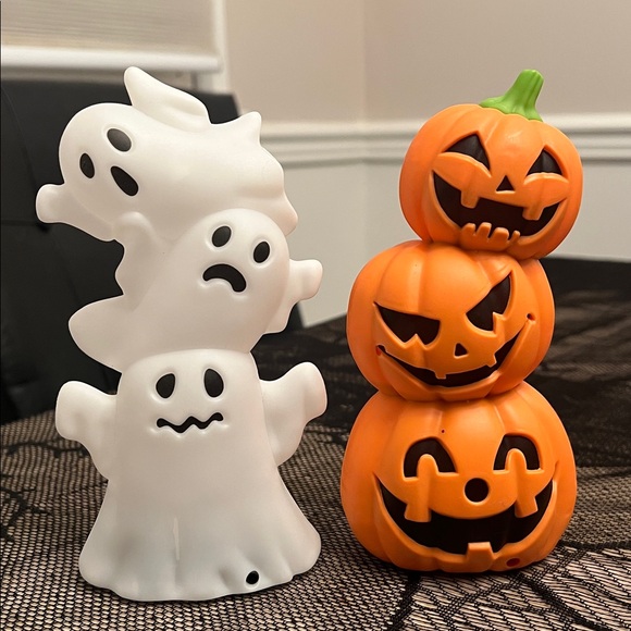Holiday | Motion Activated Ghost Pumpkin Tower Light Up With Sound ...